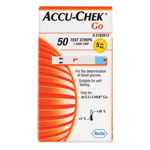 Accu-Chek GO Test Strips (50 Strips) |Buy Online at best price in India ...