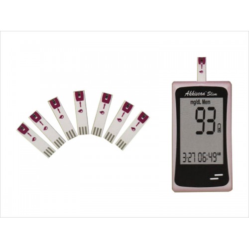Akkiscan Slim Blood Glucose Self Test Monitor - With Free 10 Strips ...