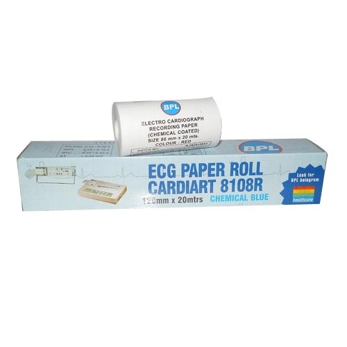 BPL ECG Paper Roll 8108R - Box Pack (120mm x 15 Mtrs.) - Pack of 2 ...
