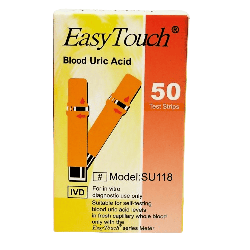 EasyTouch Blood Uric Acid Test Strips - 50 Strips Pack|Buy Online at ...