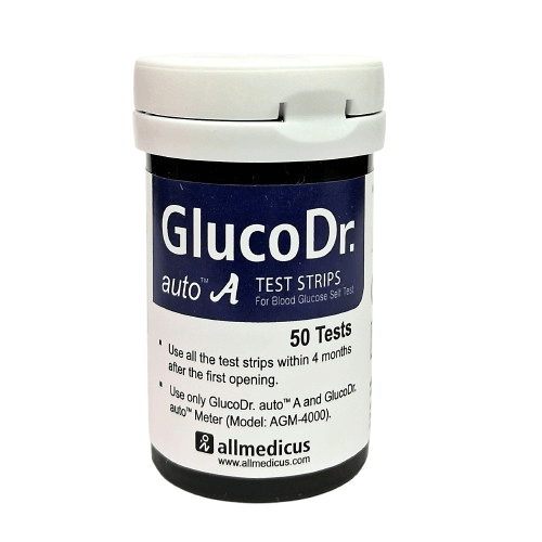 Gluco Dr. Auto A Test Strips 50 Strips (Vial) Model : AGM 4000|Buy ...