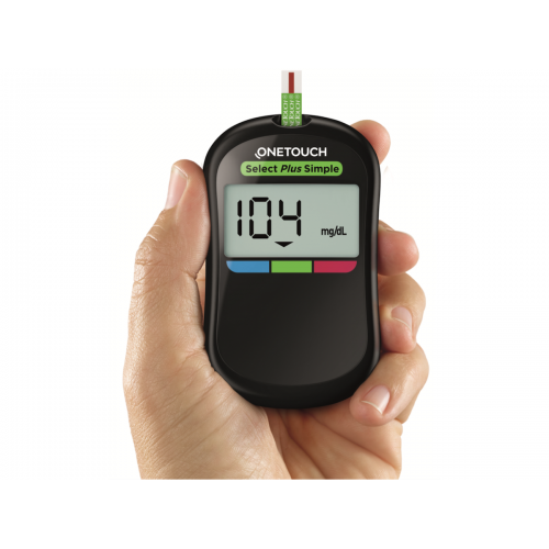 OneTouch Select Plus Simple Glucometer with 10 Free Strips | Buy Online ...