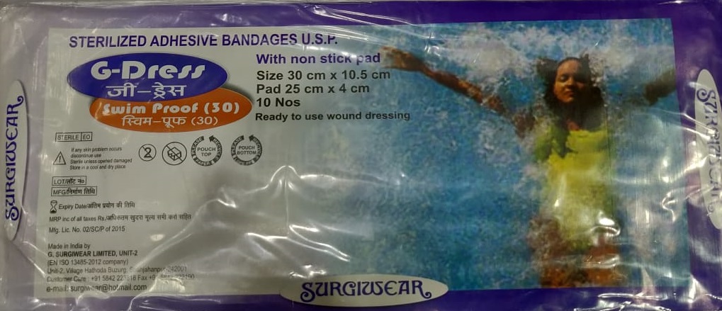 G.Surgiwear GDress Swim Proof Dressing 30 (Pack of 10) | Buy Online at ...